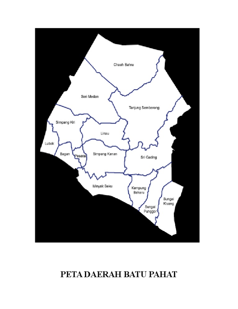 Peta Daerah Batu Pahat | PDF