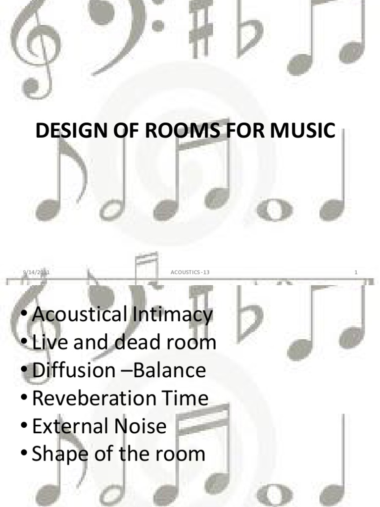 Design of Rooms For Music | PDF | Orchestras | Sound