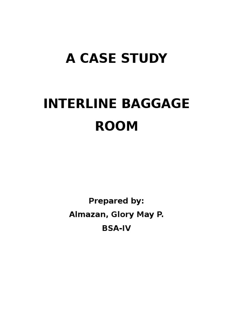 Interline Baggage Room Case Study | PDF