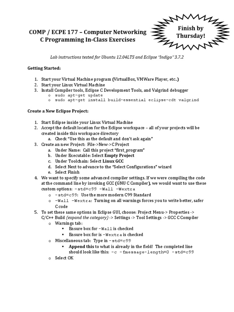 C Programming Essentials Handout Pdf Computer File Command Line Interface