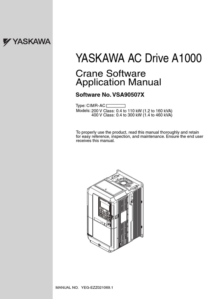 Brake Control A1000 Crane Software | PDF | Parameter (Computer Programming) | Power Inverter