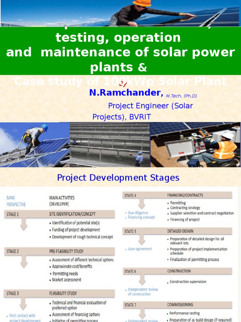 Best Practices in Solar PV Systems Operation and Maintenance | Power ...