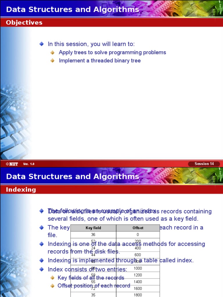 10 - DS and Algorithm - Session - 14.pps | PDF | Database Index ...