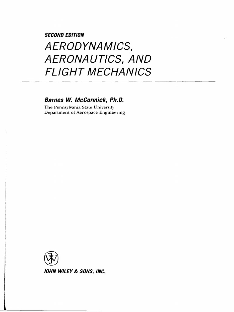 Aerodynamics, Aeronautics and Flight Mechanics | PDF | Drag (Physics ...