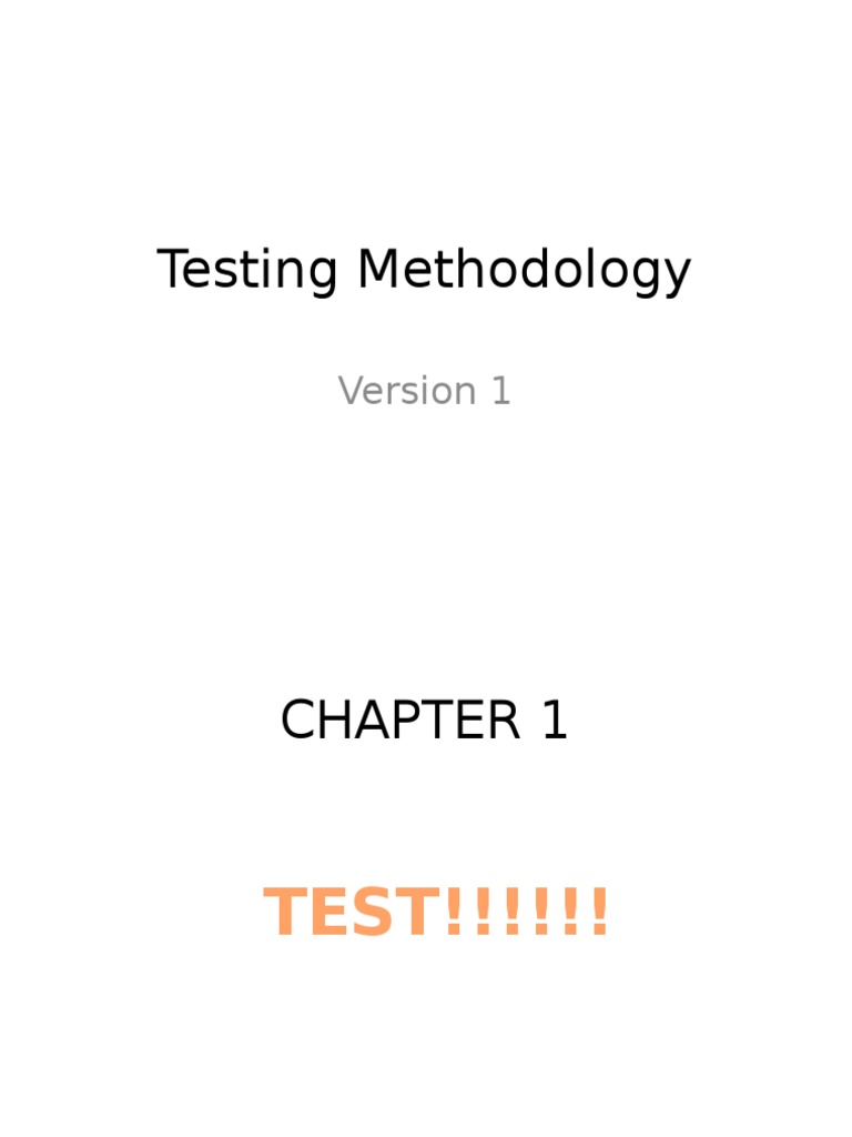 Testing GuideLines | PDF