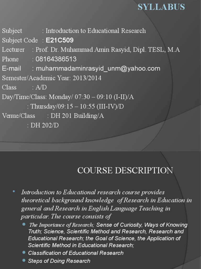 Introduction to Educational Research | PDF | Inquiry | Science