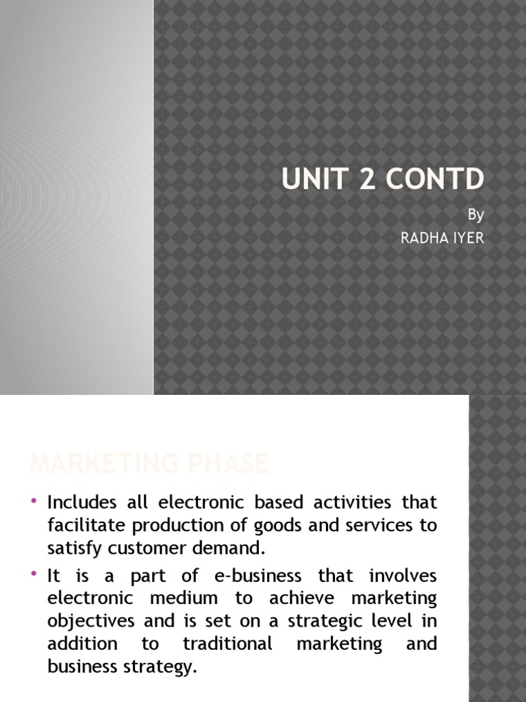 Unit 2 Contd: by Radha Iyer | PDF | Customer Relationship Management | Enterprise Resource Planning