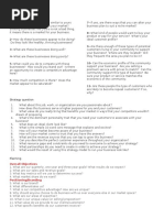 Shark Tank Script Preparation Sheet | PDF | Business