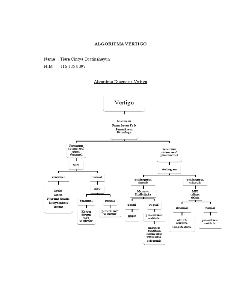 Algoritma Diagnosis dan Tatalaksana Vertigo | PDF | Sains & Matematika