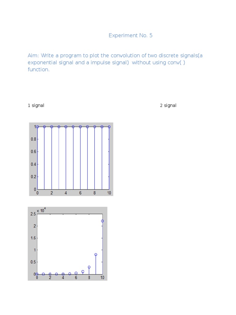 Experiment No. 5: 1 Signal 2 Signal | PDF