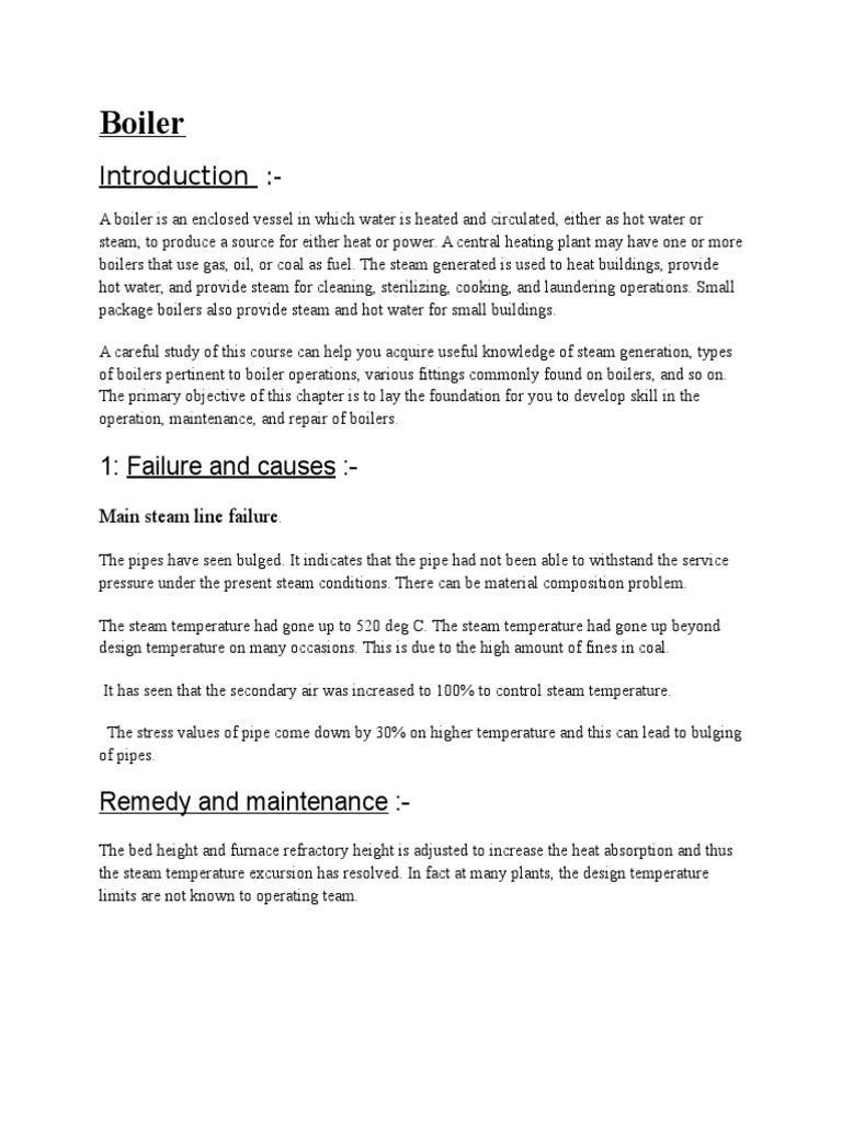 Boiler: Introduction | PDF | Steam | Boiler