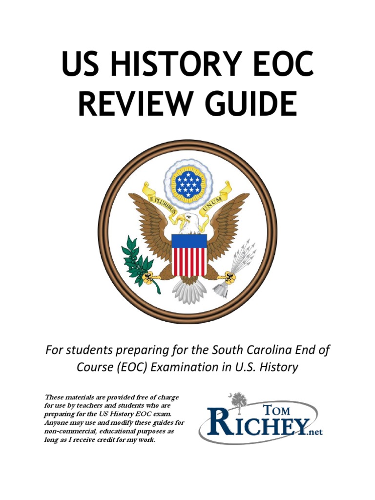 US History EOC Review Guide | PDF | Reconstruction Era | United States ...