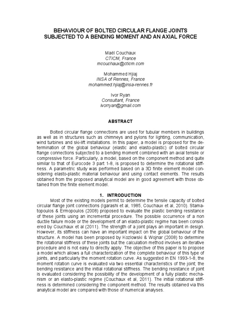 6 - M. Couchaux, M. Hjiaj, I. Ryan - Behaviour of Bolted Circular ...