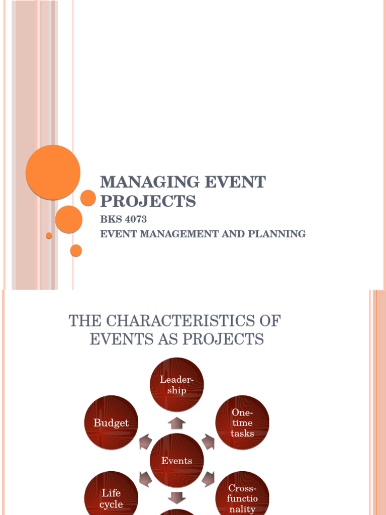 Chapter 3 Event Management | PDF | Project Management | Leadership