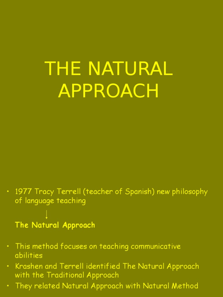 The Natural Approach to Language Learning | PDF | Language Acquisition ...