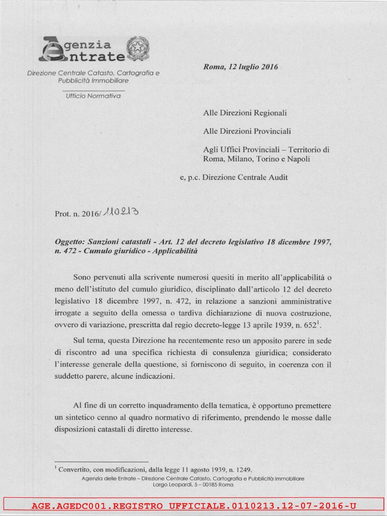 Cumulo Giuridico | PDF