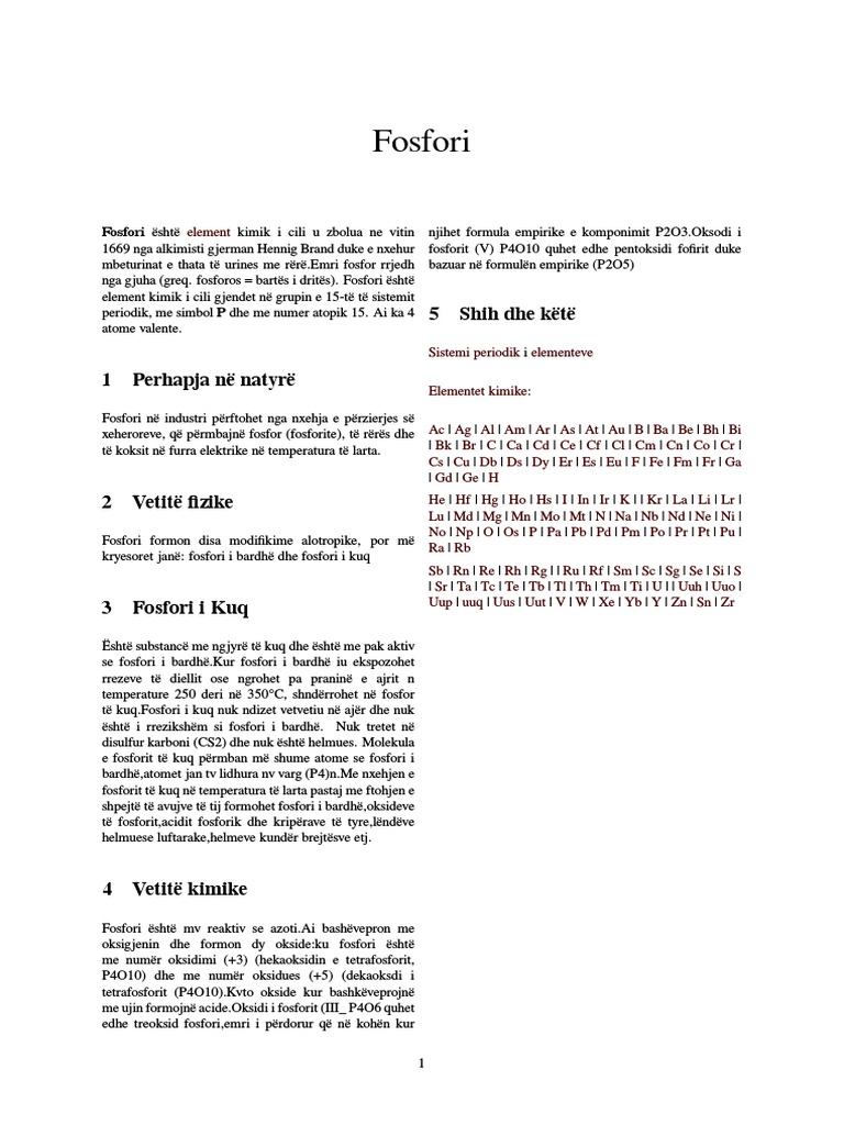 Fosfori | PDF