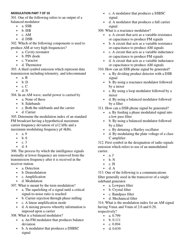 Modulation Part 7 of 10 | PDF | Frequency Modulation | Detector (Radio)