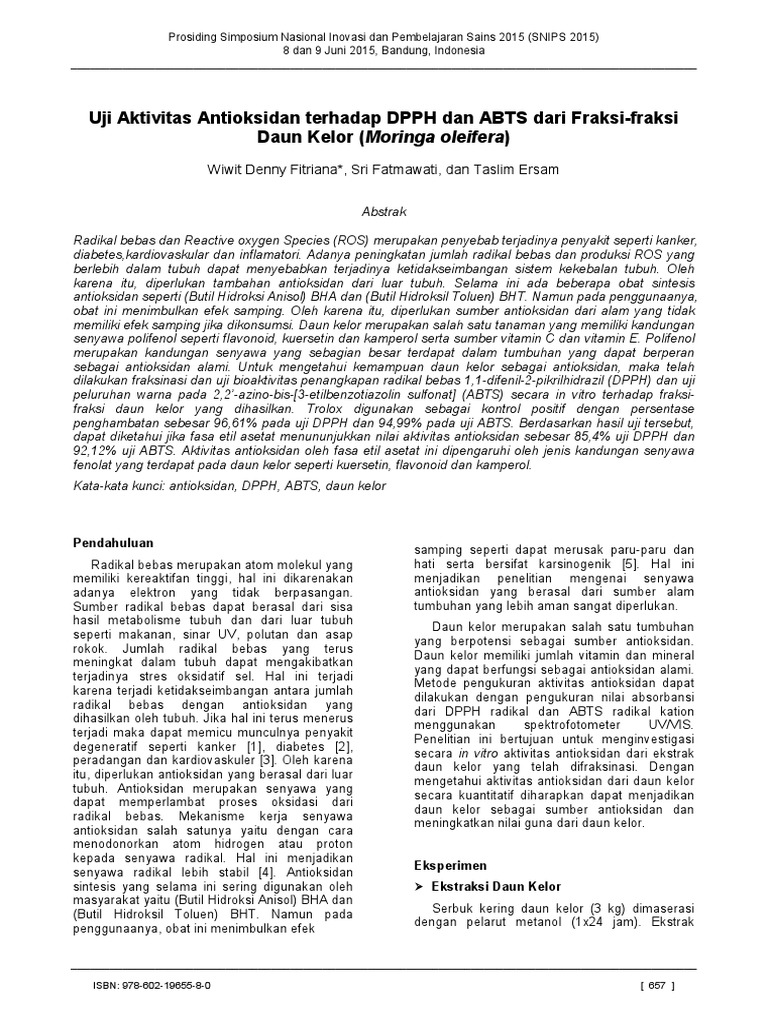 DPPH Dan Abts Uji | PDF