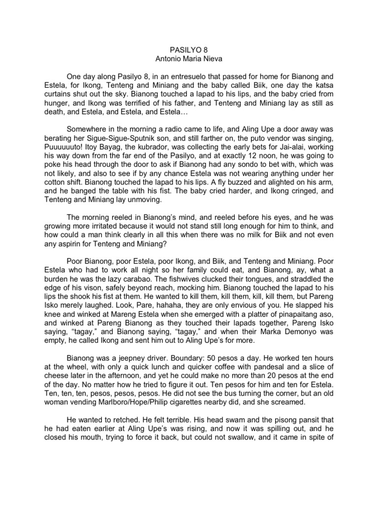 Pasilyo Lyrics and English Version | PDF
