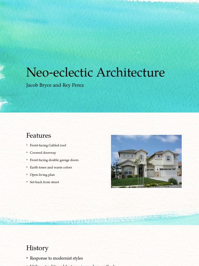 Neo-Eclectic Architecture | PDF