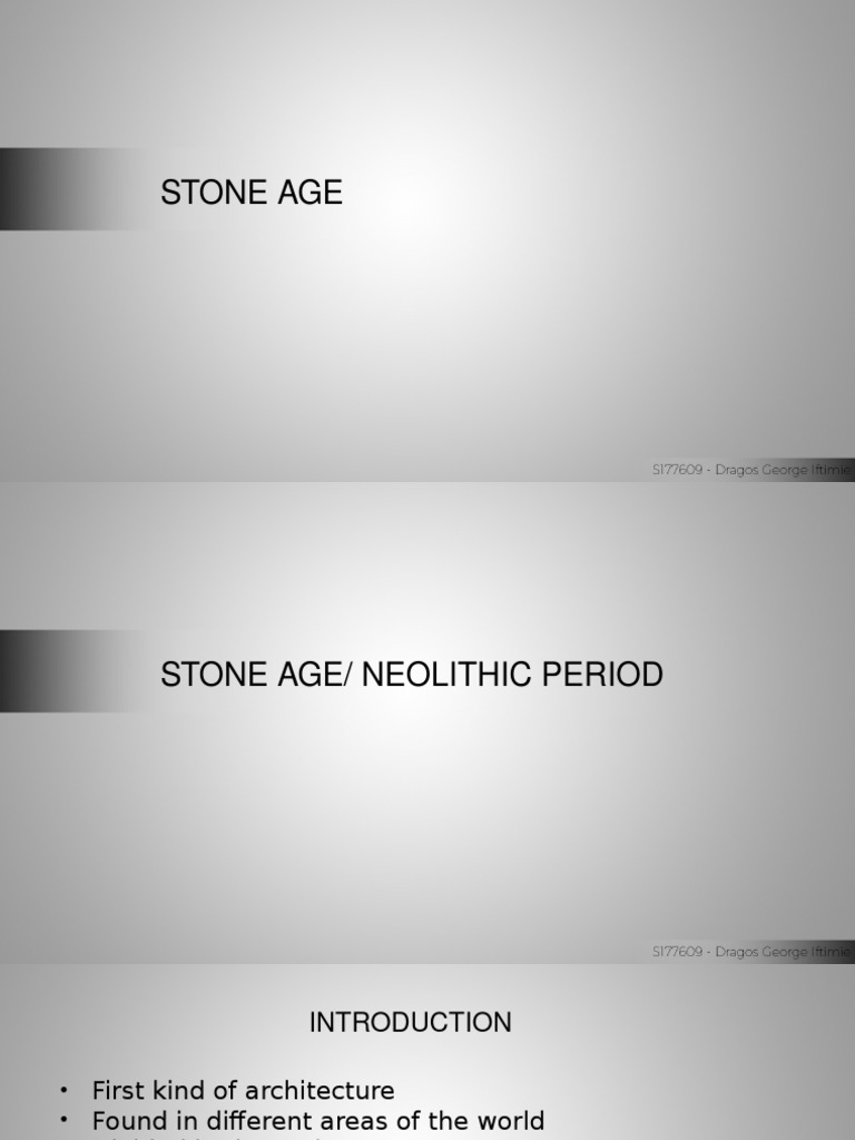 Neolithic Architecture and Materials | PDF | Neolithic | Stone Age