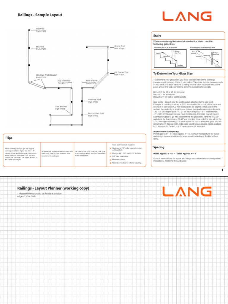 Railing Worksheet | PDF | Stairs | Building Engineering