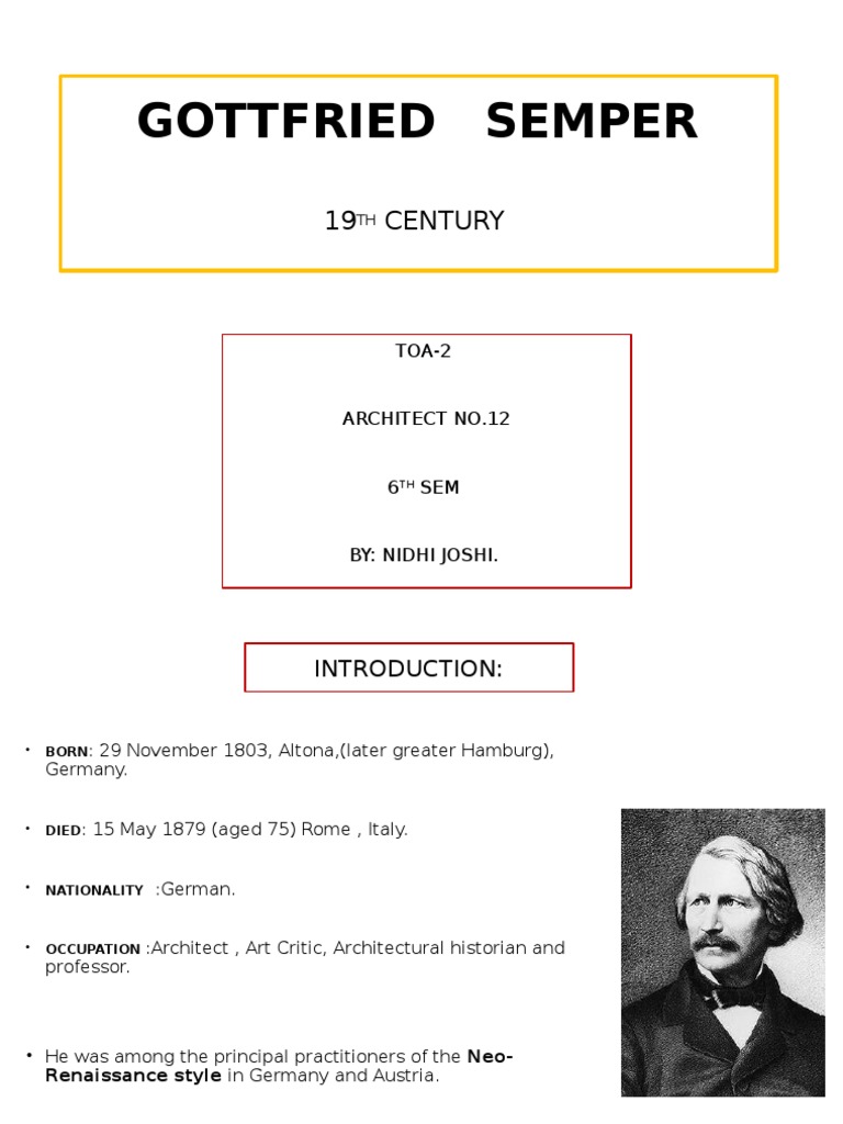 Gottfried Semper