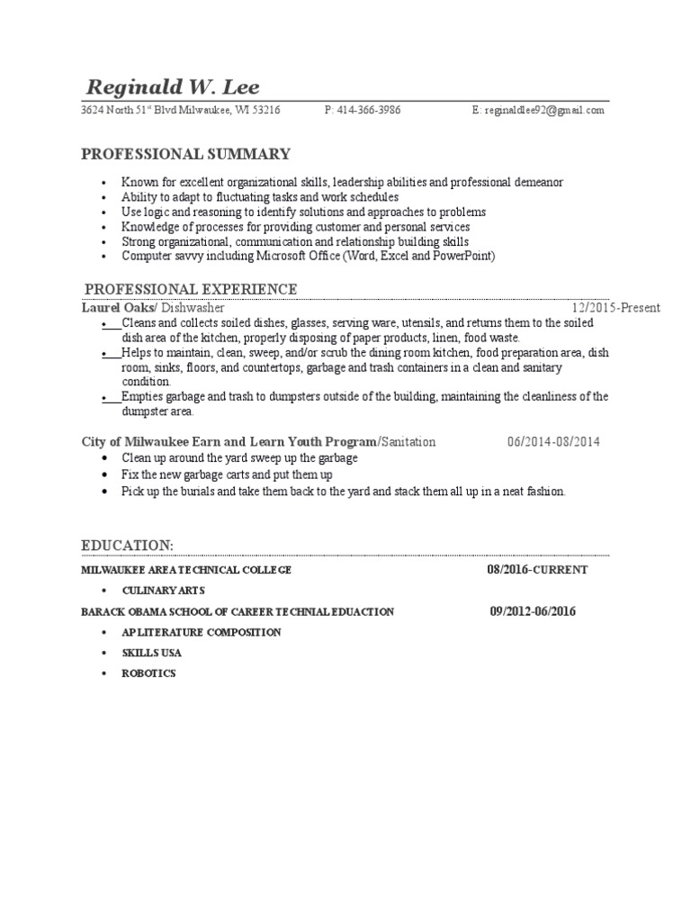 Reginald Resume | PDF