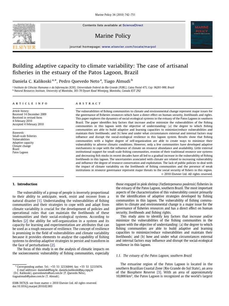 Marine Policy 5 | Download Free PDF | Estuary | Spawn (Biology)
