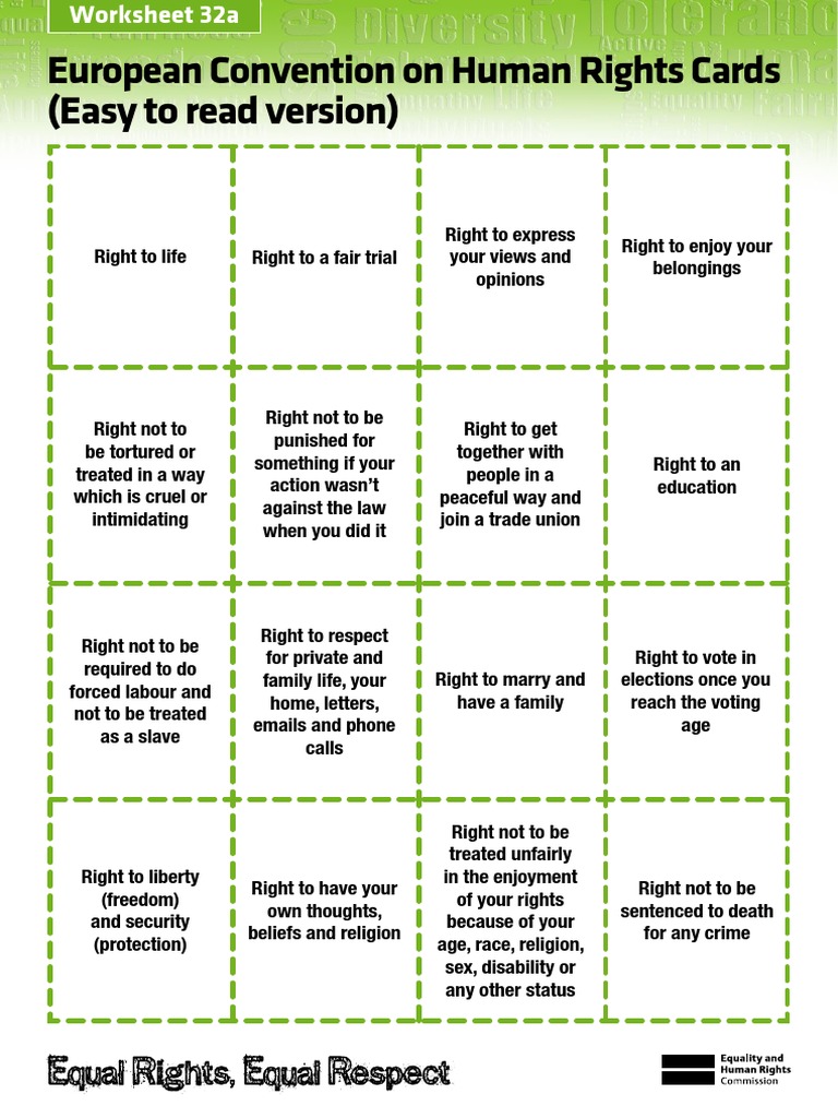 Human Rights Overview Worksheet | PDF | Social Science