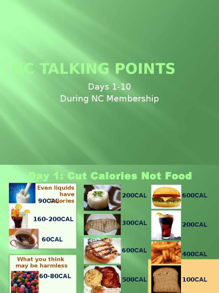 NC Program - Talking Points | PDF