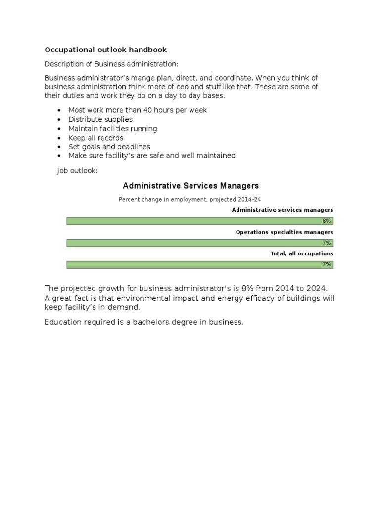 Job Outlook | PDF | Business