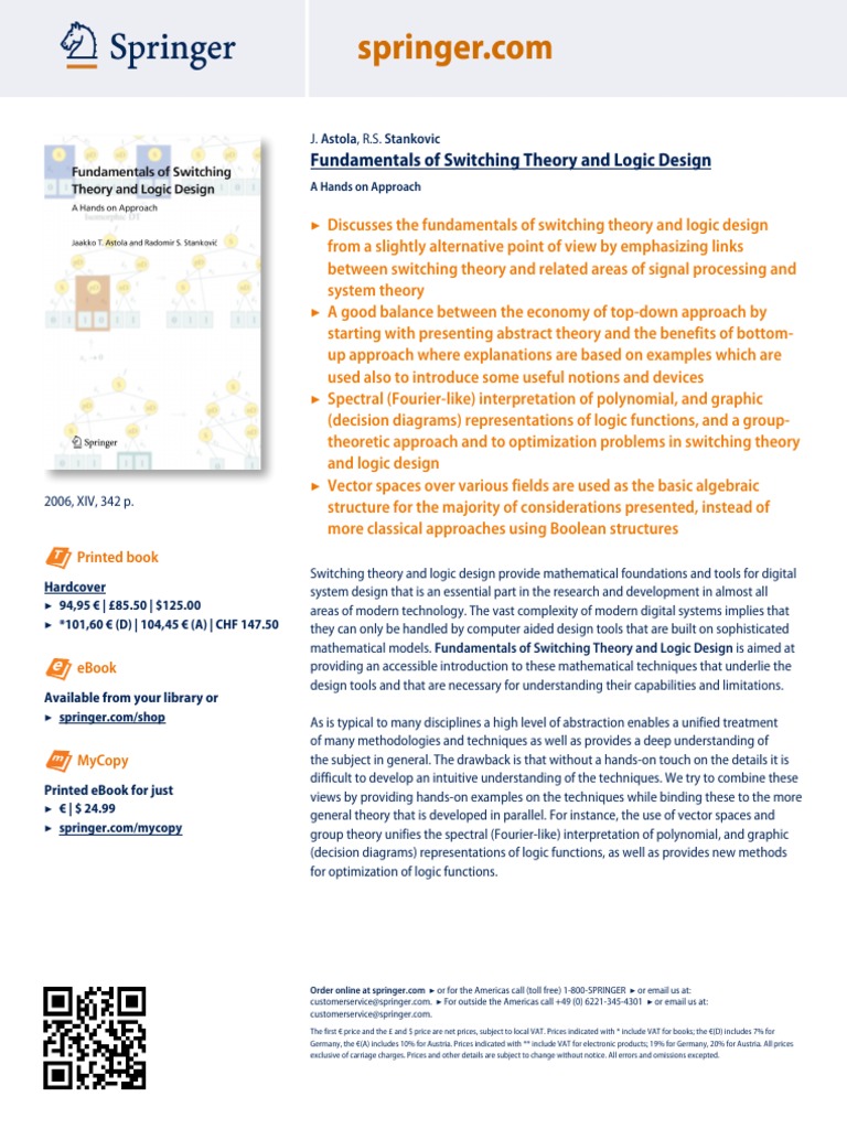Fundamentals of Switching Theory and Logic Design: Printed Book | PDF ...