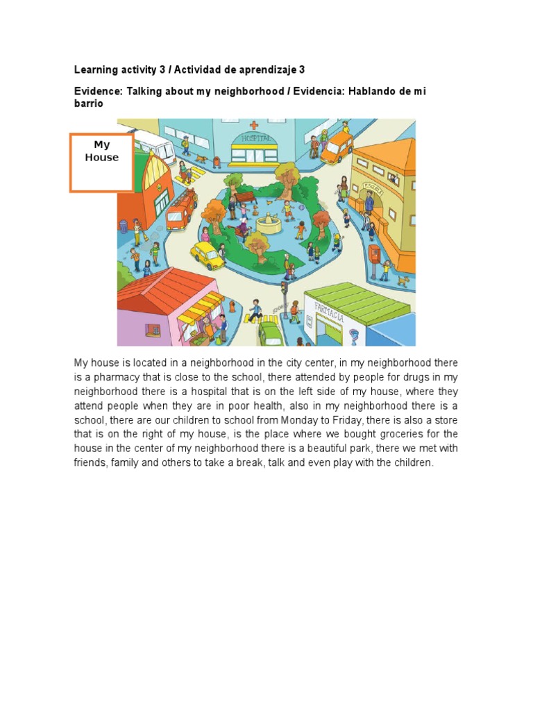 Evidence Talking About My Neighborhood | PDF