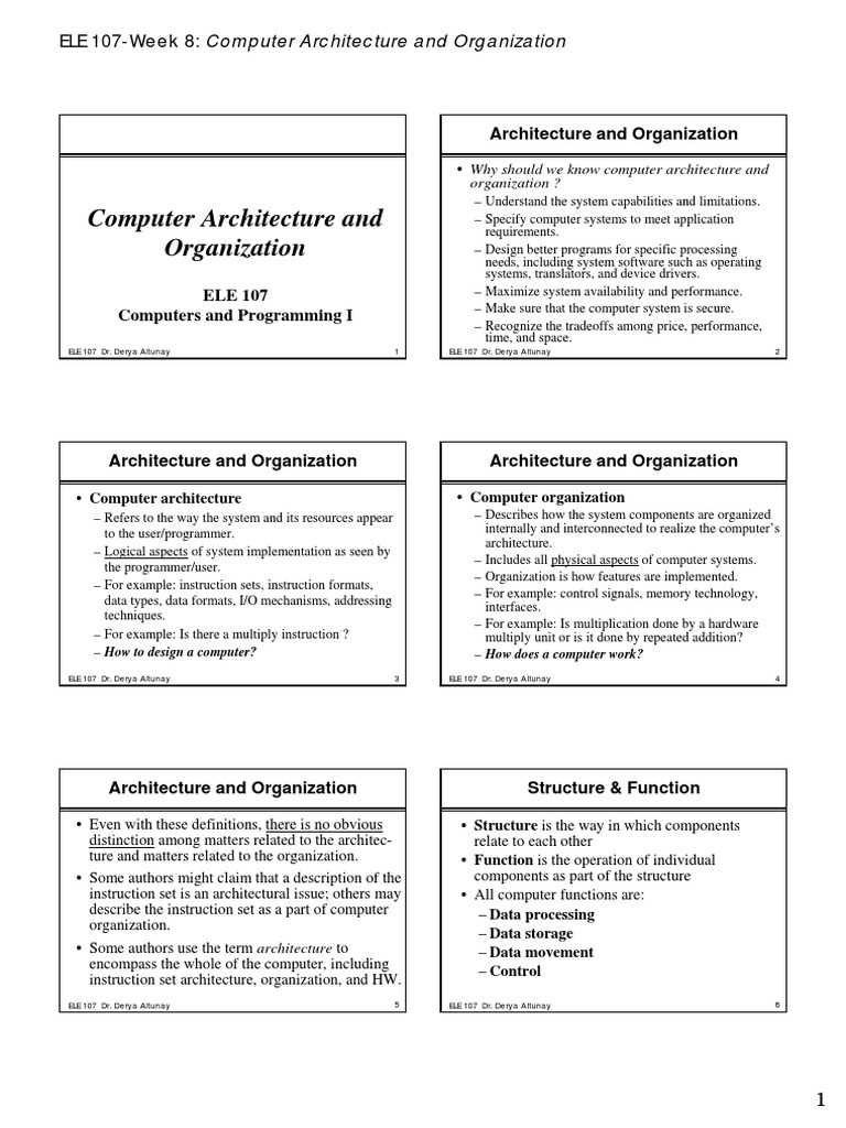 ELE107 - ELE107 Week8 2014 PDF | PDF | Central Processing Unit | Input/Output