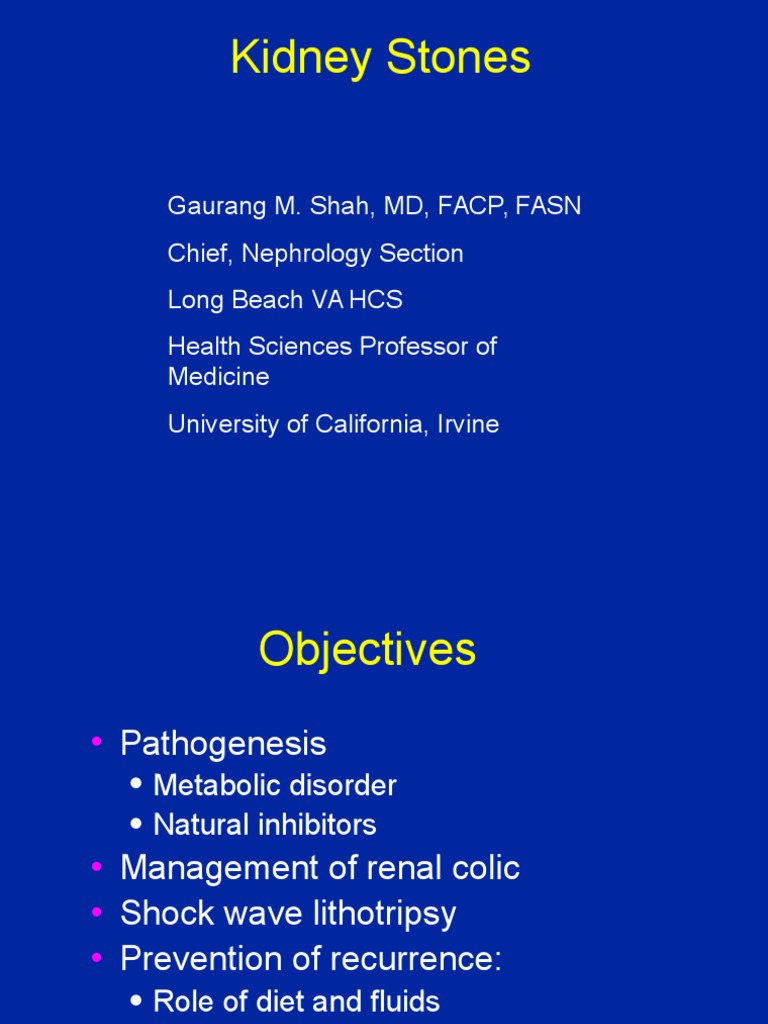Kidney Stones | Medicine | Clinical Medicine