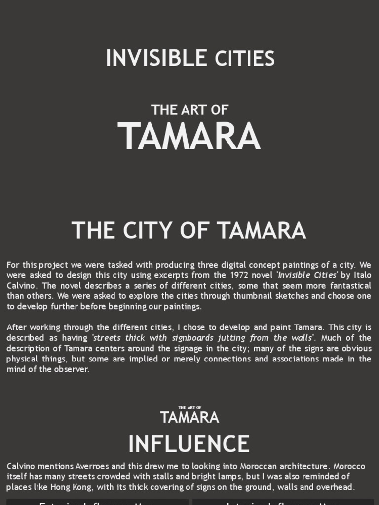 Concept Art of Tamara City Design | PDF | Lifestyle