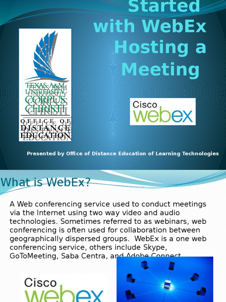 Hosting A Webex Meeting | PDF | Web Conferencing | Tab (Gui)