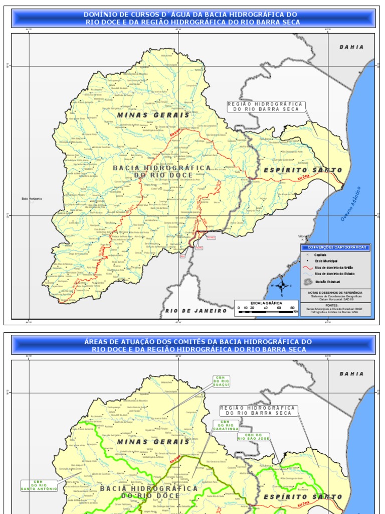 Mapa Rio Doce | PDF | Geografia | Natureza