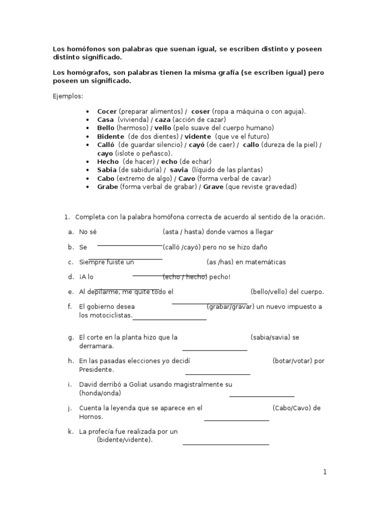 Homófonos, homógrafos, comprensión lectora | Helado | León