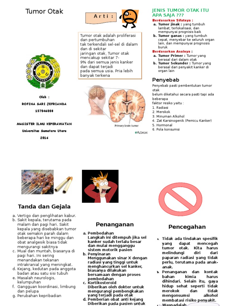 Leaflet Tumor Otak | PDF