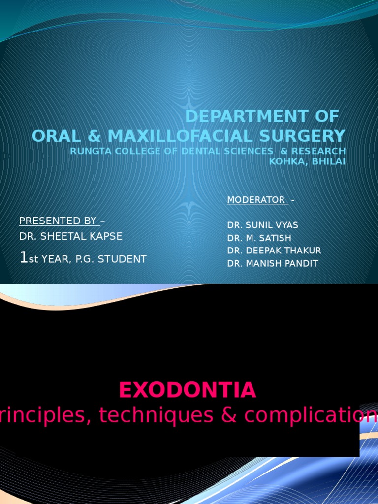 exodontia-130425161232-phpapp02 | Dentistry | Clinical Medicine | Free ...
