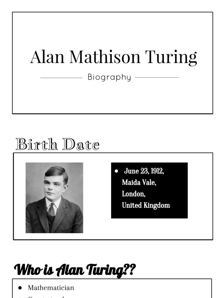 Presentation-Alan Turing | PDF