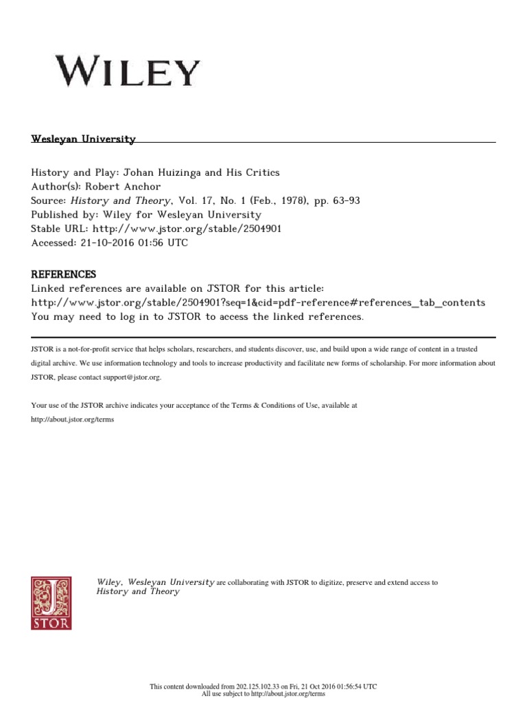 Johan Huizinga's Play Theory Critique | PDF | Chivalry | Imagination