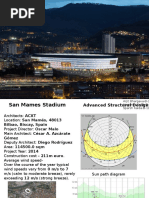 Steel Truss Stadium Design Overview | PDF | Structural Load | Truss