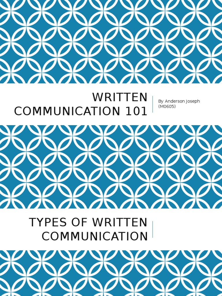 Written Communication Essentials Guide | PDF | Code | Nonverbal ...