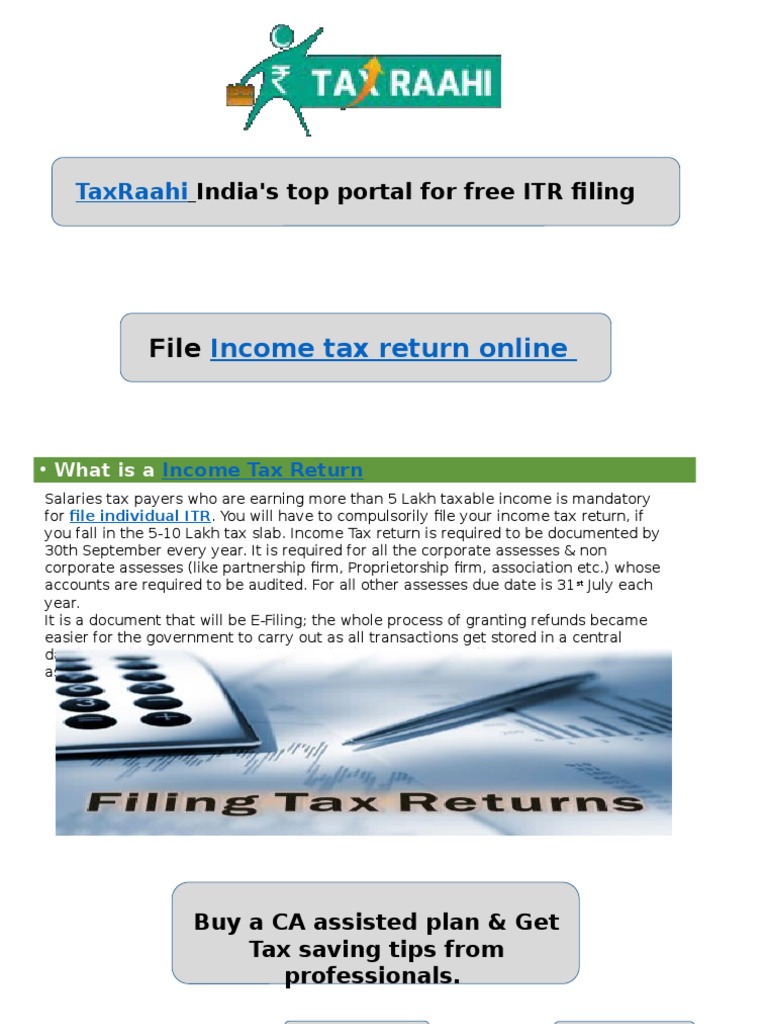 Income Tax Return Online | PDF | Tax Return (United States) | Income Tax