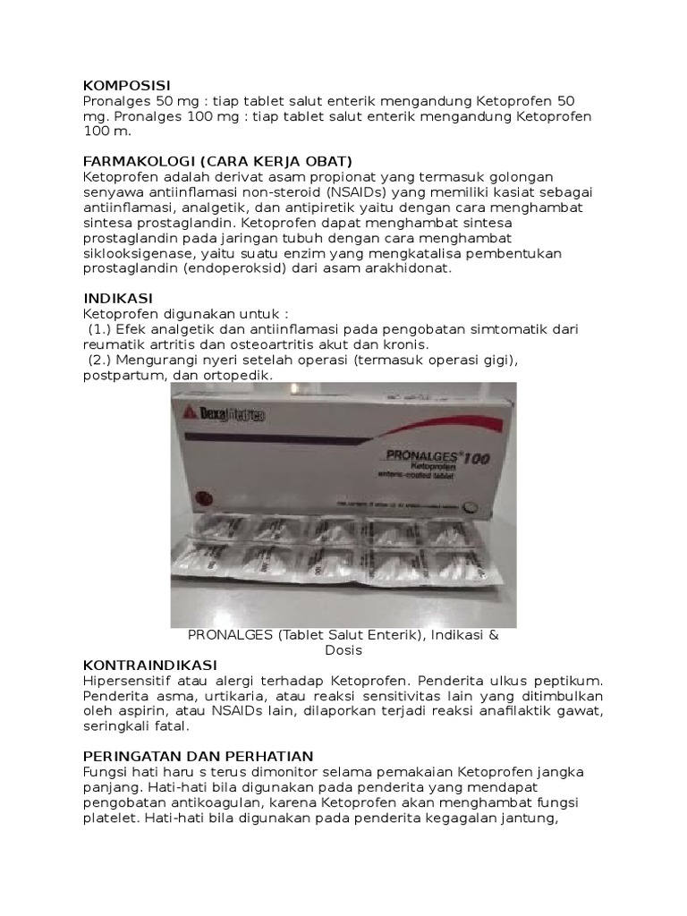 Obat Pronalges | PDF