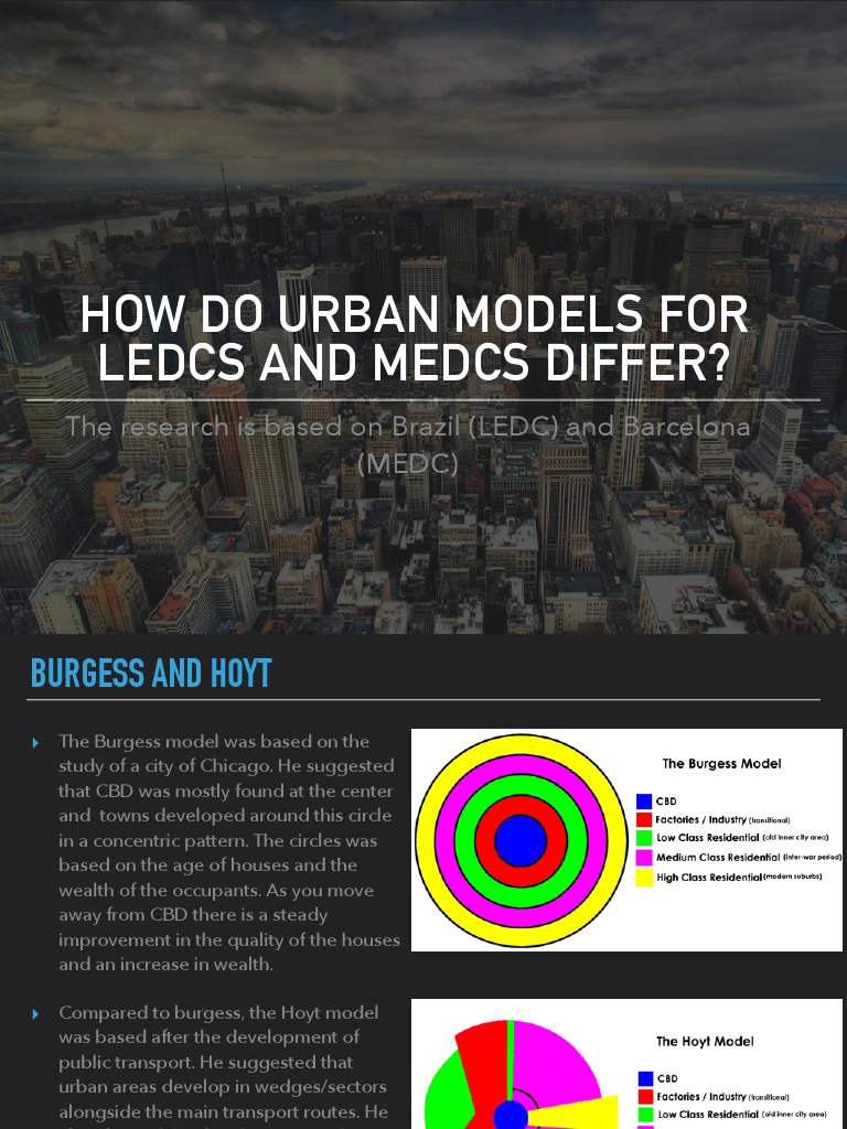 Urban Model Comparaison Between MEDC and LEDC | PDF | Business